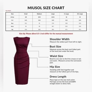 Miusol | Dresses | Nwt Miusol Pencil Dress Sz L | Poshmark